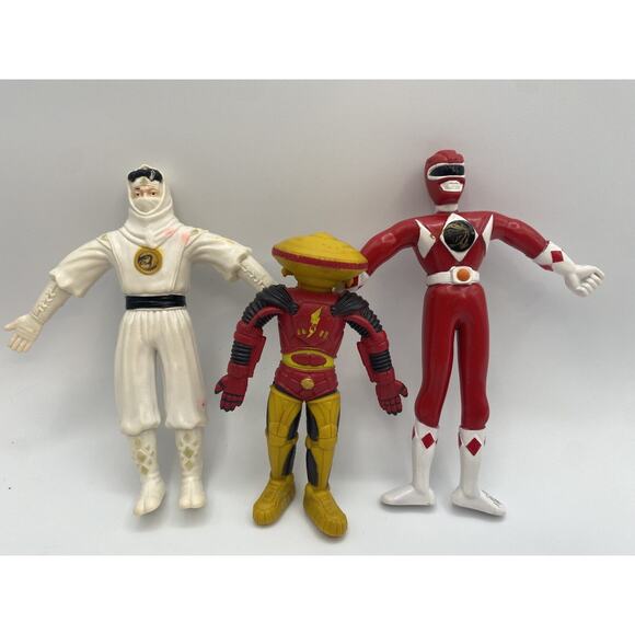 Bandai Namco | Toys | Vintage Mighty Morphin Power Rangers Bendable ...